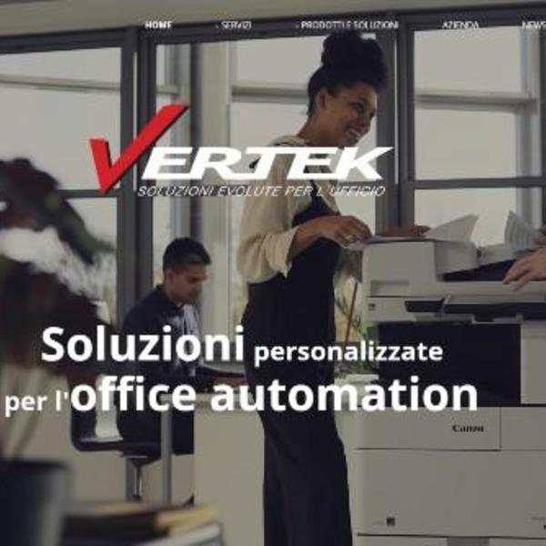 E' online il nuovo sito Vertek | Vertek Srl