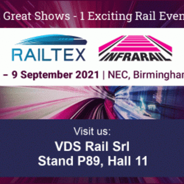 VDS Rail to attend Railtex 2021 | VDS Rail